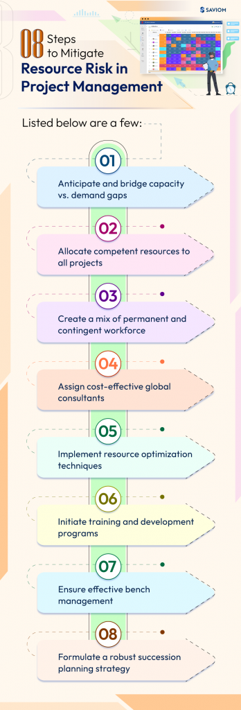 Infographic: 8 Steps to Mitigate Resource Risks in Project Management