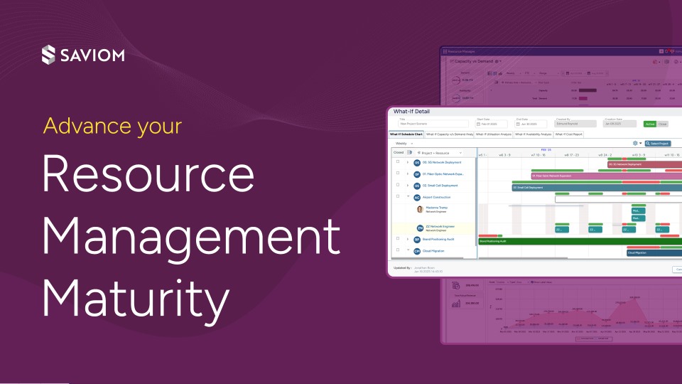 Accelerate Resource Management Maturity Level with SAVIOM