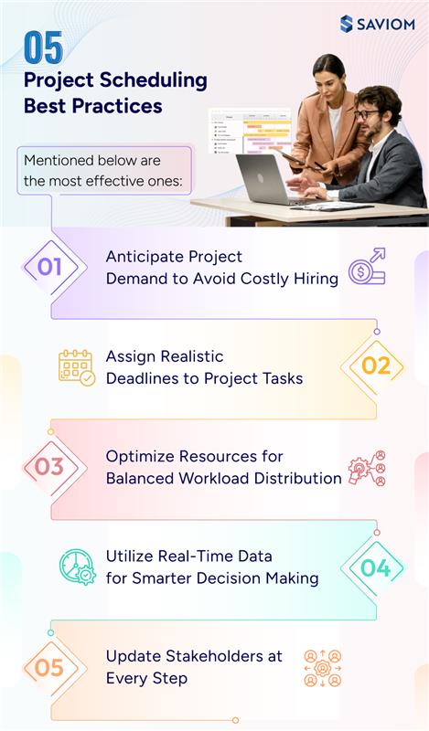 Infographic: 5 Key Tips for Effective Project Scheduling